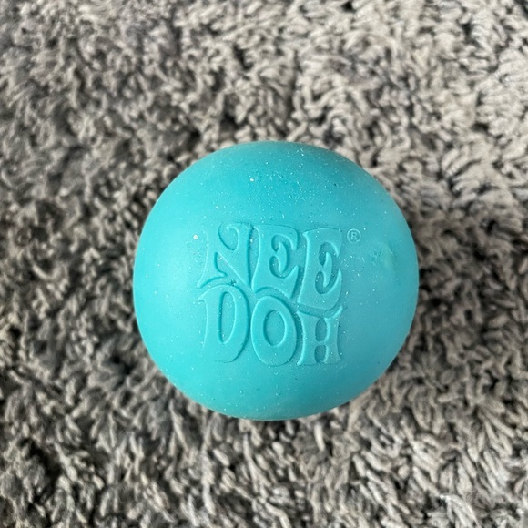 Toys | Nwot Needoh Blue Texture Filled Stress Ball | Poshmark
